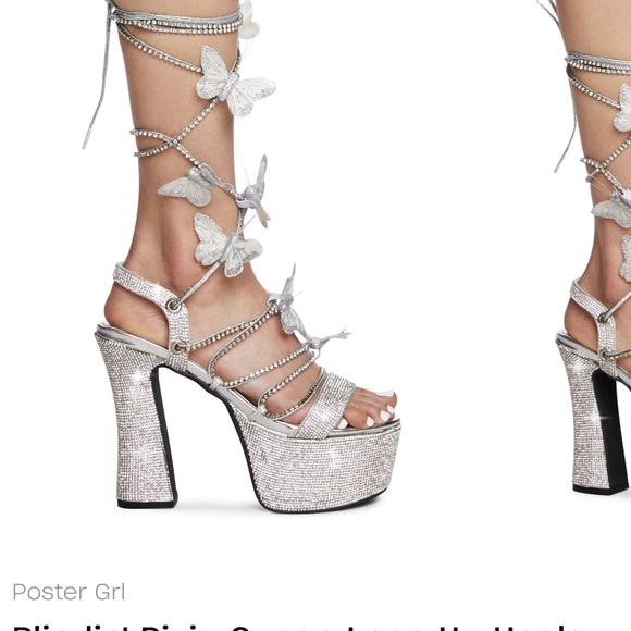 POSTER GIRL | Shoes | Blindin Pixie Queen Lace Up Heels | Poshmark